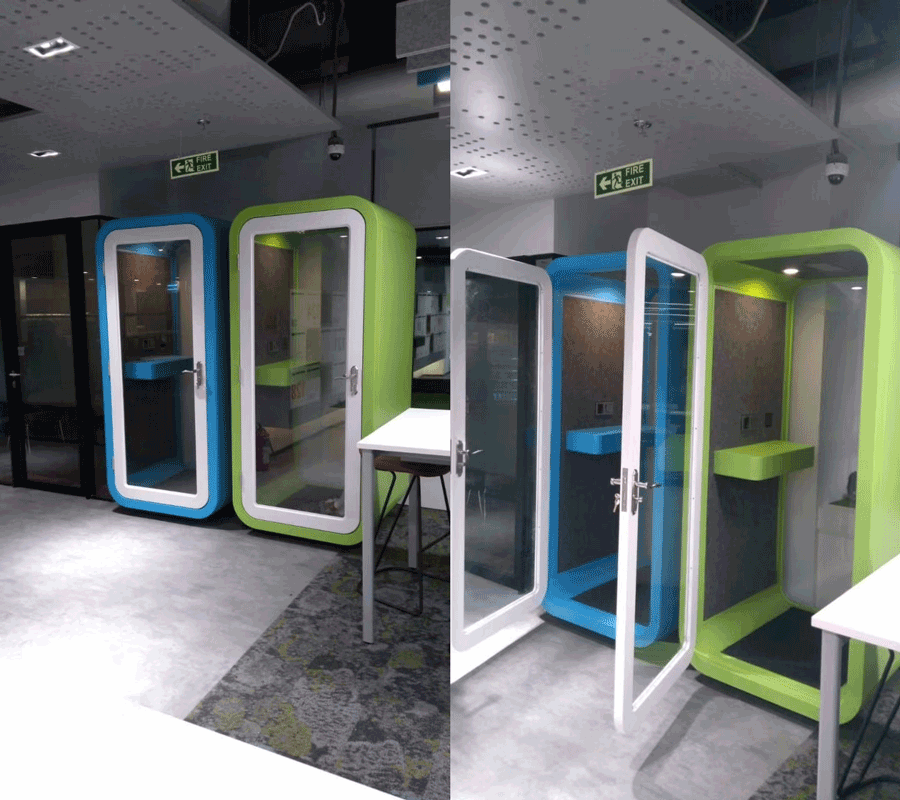 Portable Soundproof Working Booth Meeting Box office for single person ...