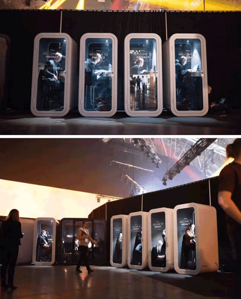 Portable Soundproof Working Booth Meeting Box office for single person ...