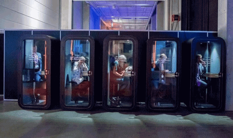 Portable Soundproof Working Booth Meeting Box office for single person ...